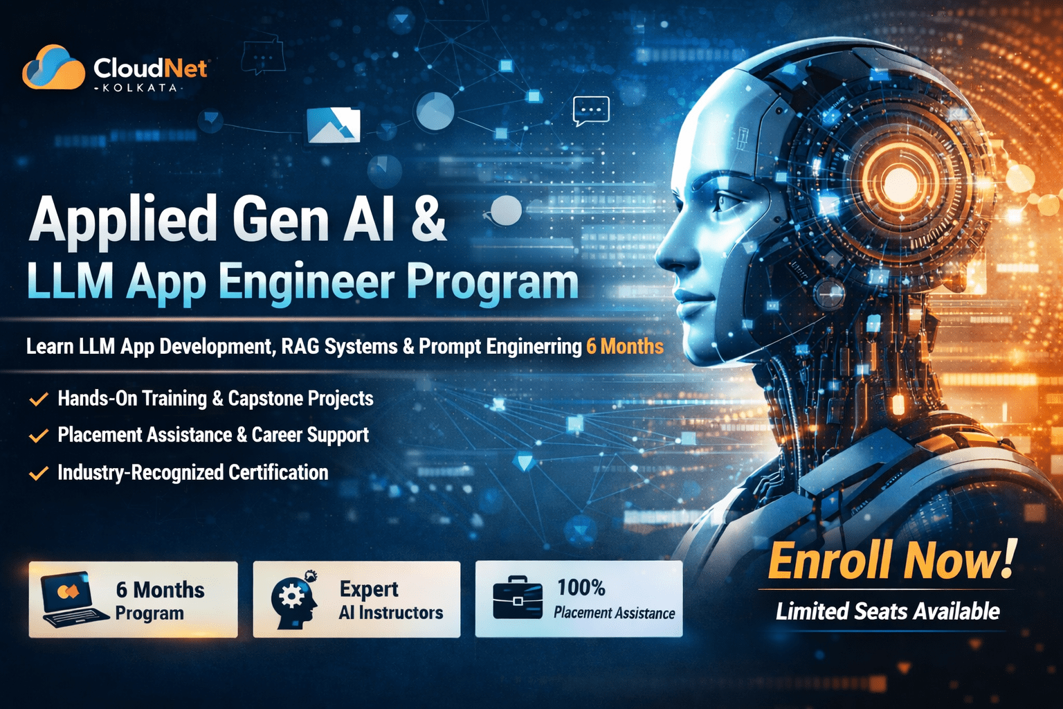 Applied Gen AI & LLM App Engineer Course in Kolkata | CloudNet