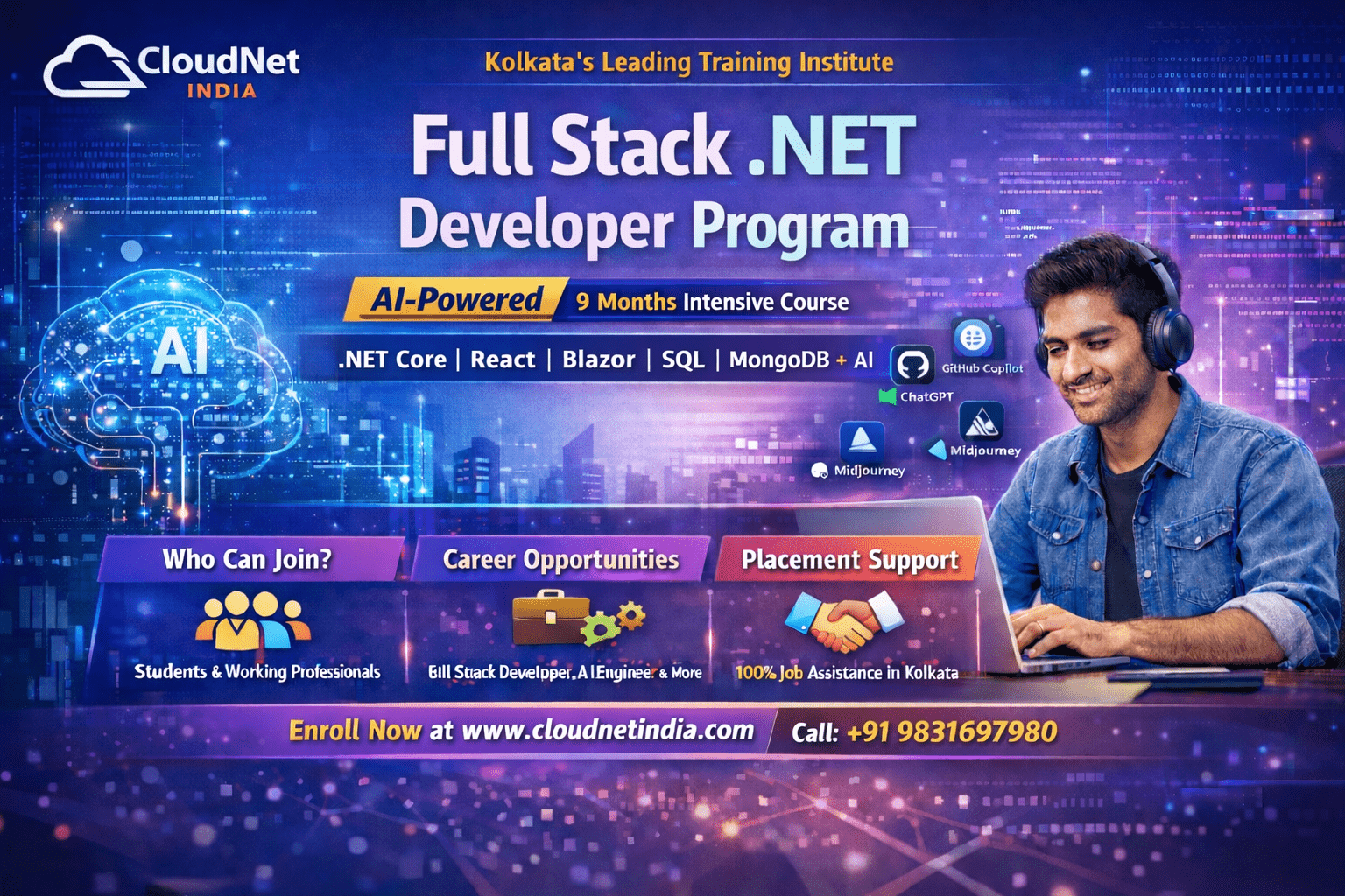 Full Stack .NET Developer Course in Kolkata | AI-Powered Training ...